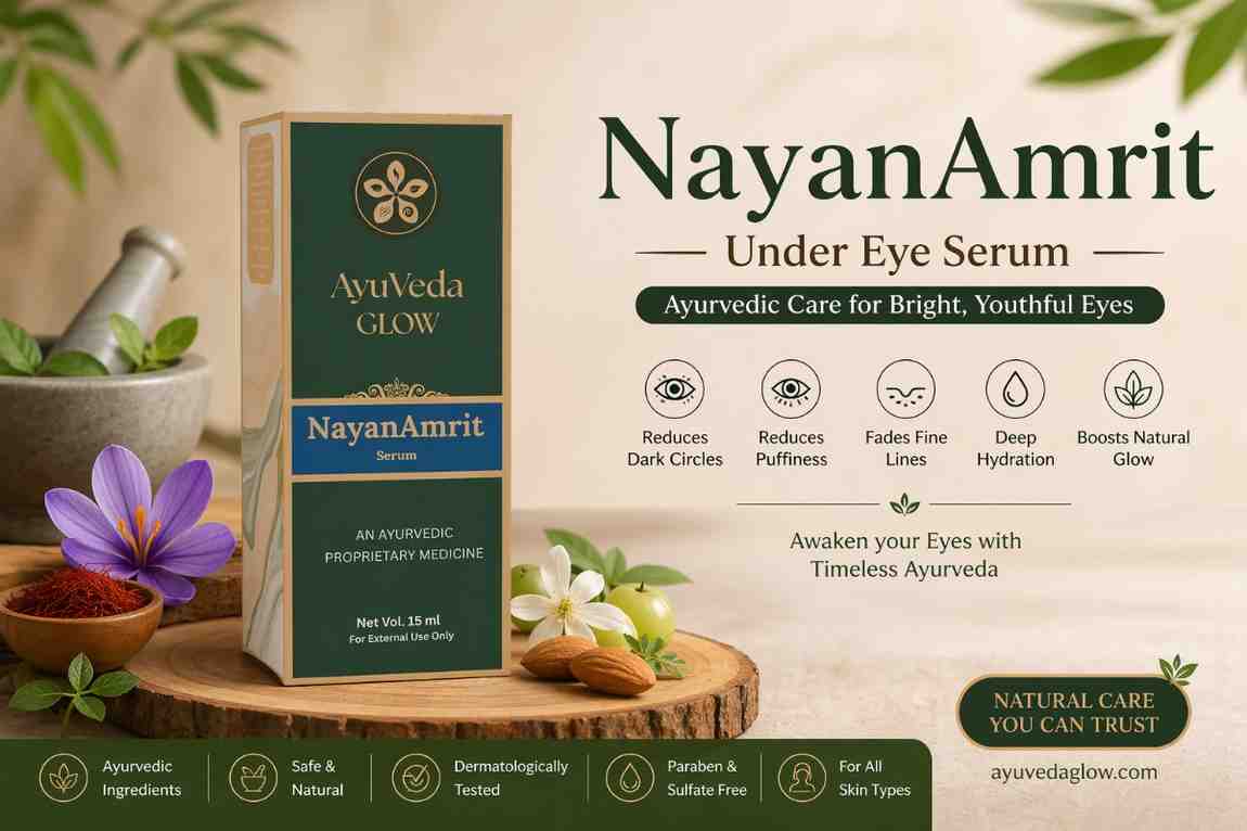 Nayan Amrit Under Eye Cream – Remove Dark Circles Naturally – AyuVeda Glow